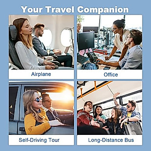 Portable Airplane Foot Rest Foot Hammock -Upgraded Ergonomic Adjustable Airplane Travel Essentials,Long Flight Essentials to Relax Your Feet Helps to Prevent Swelling and Soreness