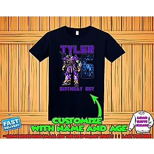 Robot Custom Shirt, Robot Birthday Shirt, Personalized Robot Shirt, Robot family shirts, Robot matching family Birthday Shirt, Birthday t-shirt for girls and boys