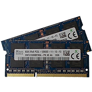 Hynix original 16GB (2 x 8GB), 204-pin SODIMM, DDR3 PC3L-12800, 1600MHz memory module