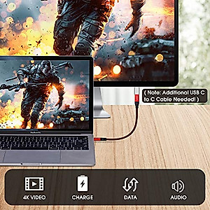 USB C Extension Cable Short, RIITOP USB-C Male to Female Extender Braided Cord for Nintendo Switch, MacBook Pro 7.8inch (Thunderbolt 3 Compatible)