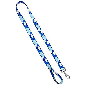 Moose Pet Wear Deluxe Dog Leash - Patterned Heavy Duty Pet Leashes, Made in The USA – 1 Inch x 4 Feet, Clouds