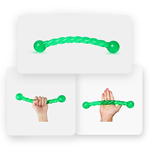 Ycozy Dog Chew Toys 11'' Long for Small/Medium Dogs Aggressive Chewers, Rubber Puppy Dog Rope Toys Knot Dental Teething Toys Almost Indestructible Washable