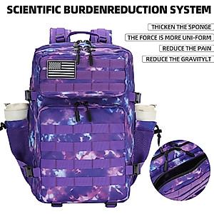 KXBUNQD Casual Daypack Lightweight School Bag for Men Women Travel Rucksack Large Outdoor Waterproof BackPack with Molle System