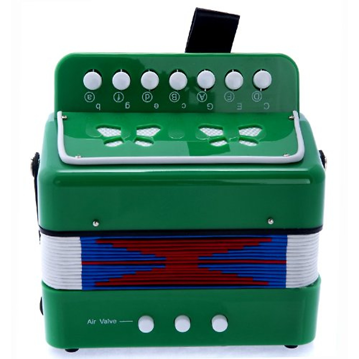 D'Luca G105-GR Child Button Accordion, Green