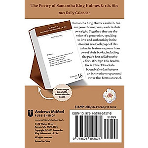The Poetry of Samantha King Holmes & r.h. Sin 2021 Deluxe Day-to-Day Calendar