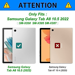 BPQOJB for Samsung Galaxy Tab A8 Case Galaxy Tab A8 10.5 Case 360 Degree Rotating PU Leather Smart Cover with Auto Wake/Sleep Tablet Case for Galaxy Tab A8 10.5 inch 2022 - Butterfly Girl