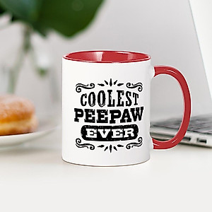 CafePress Coolest Peepaw Ever Mug Ceramic Coffee Mug, Tea Cup 11 oz