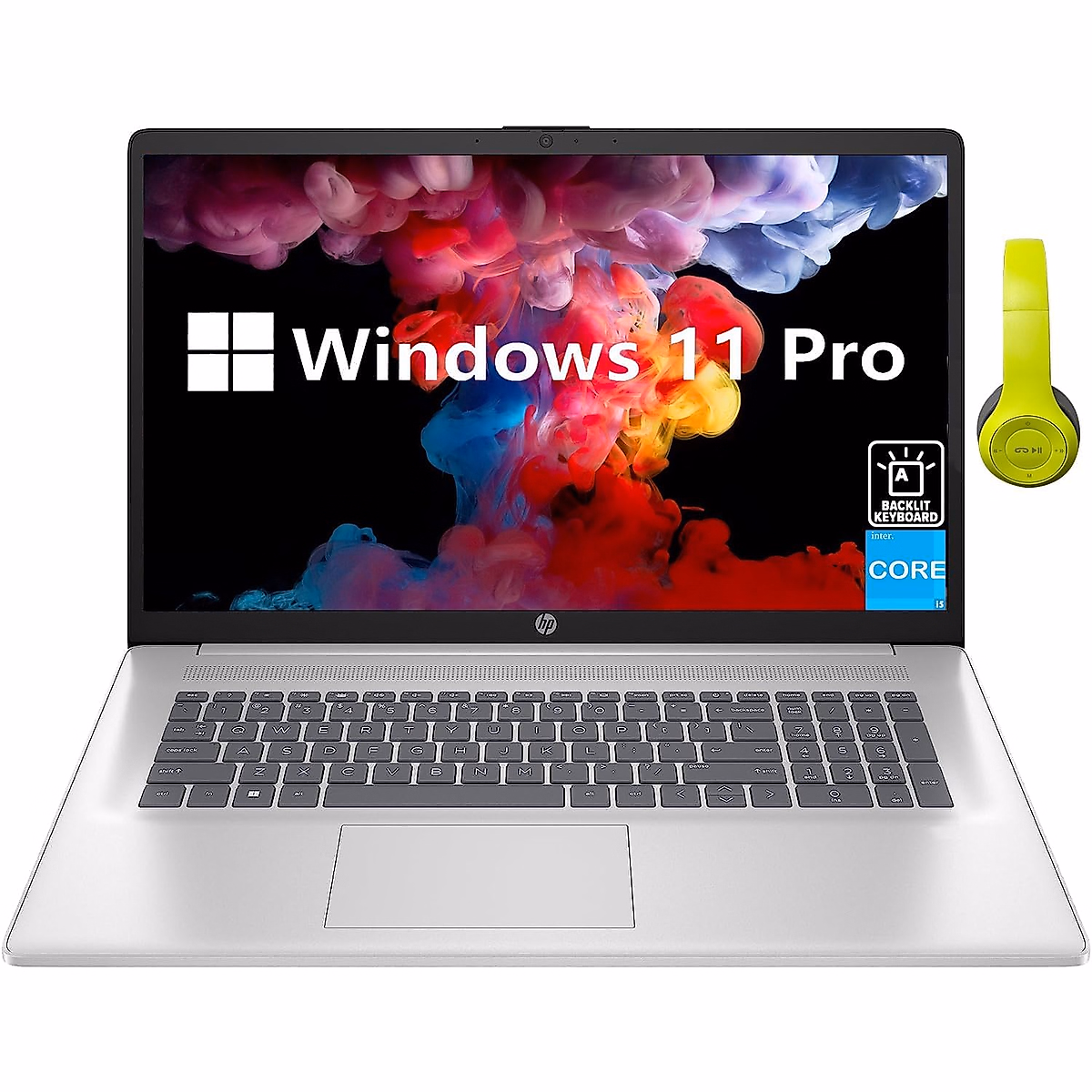 HP 17.3 Inch FHD Business Laptop, 13th Intel i5-1335U(Beat i7-1255U), 16GB RAM, 1TB SSD, Windows 11 Pro, Backlit Keyboard, Numeric Pad, HDMI, Silver, PCM