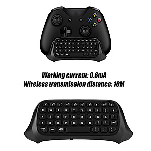 PUSOKEI Mini Controller Keyboard Controller Chat Keyboard one Controller Keyboard for one GamePad Game Gaming Controller (Black) [video game]