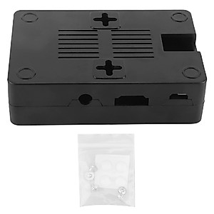 Raspberry Pi Case, 3B/3B+ ABS Shell Enclosure Sturdy Enclosure Box for Raspberry Pi Widely Used for Repair Parts for Man(Black)