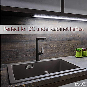 Zooz Z-Wave Plus S2 12/24 V DC RGBW Dimmer ZEN31 for LED Strips and DC Lighting, Work as a Network Repeater (Z-Wave Hub Required)