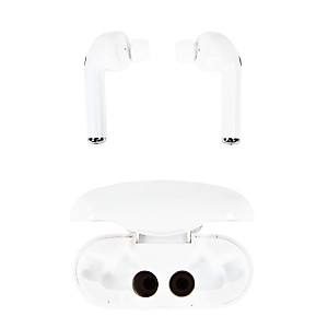 Magnavox MBH570 Bluetooth Mini Wireless Ear Buds with Charging Case in White