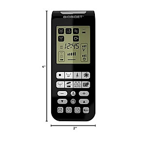 Bio Bidet by Bemis BB2000 Black | Bidet Wireless Remote Control for Smart Toilet Seat Convenient Adjustable Settings