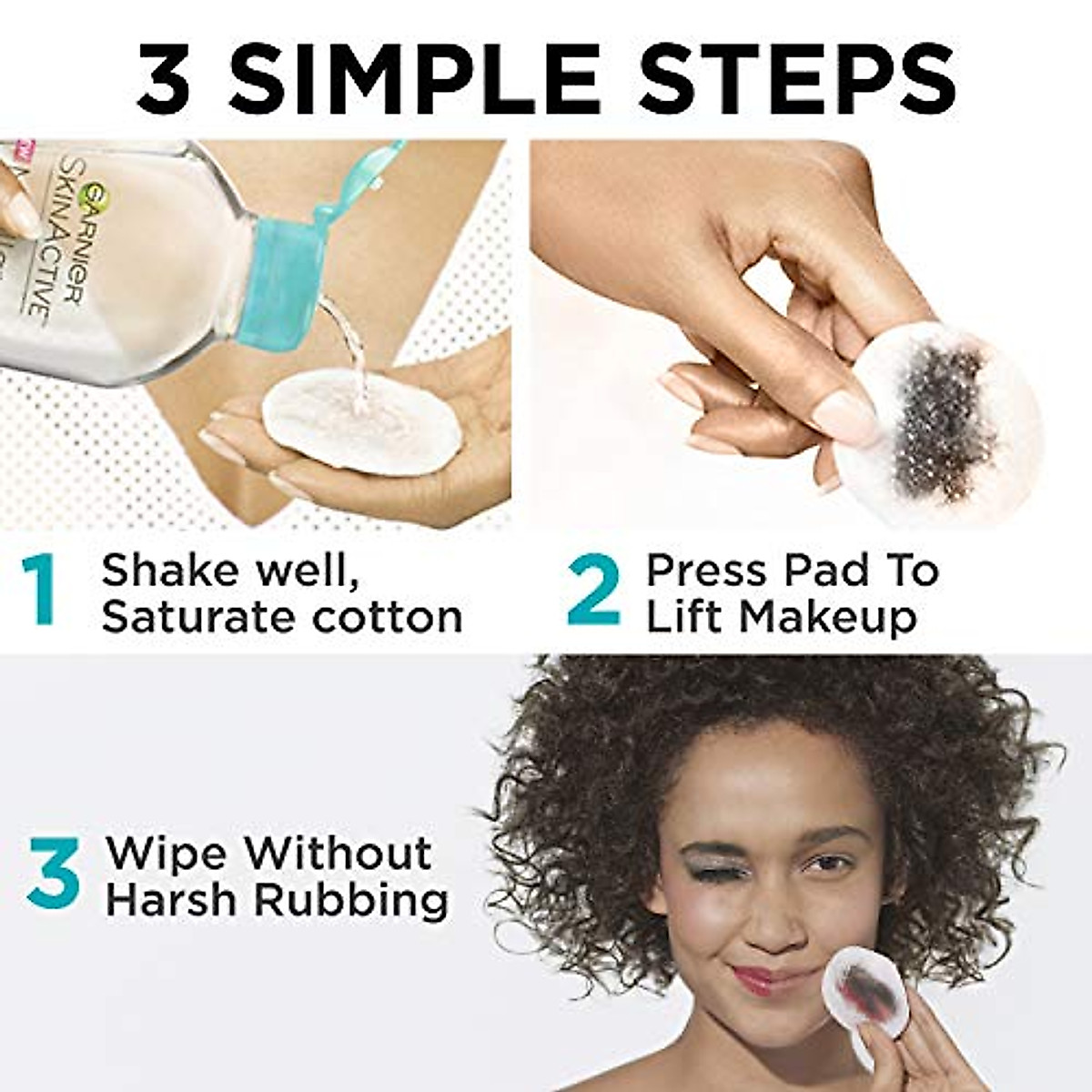 Garnier SkinActive Micellar Cleansing Water, All-in-1 Waterproof Makeup Remover and Facial Cleanser, 3.4 fl oz, 3 Pack