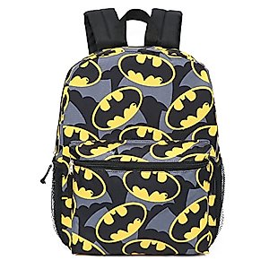 DC Comics Batman All Over Print Logo Full Size 16" Backpack