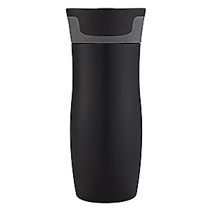 Contigo West Loop Vacuum-Insulated Stainless Steel Thermal Travel Mug with AutoSeal Spill-Proof Lid, Reusable Coffee Cup or Water Bottle, BPA-Free, Keeps Drinks Hot or Cold for Hours,16oz Matte Black