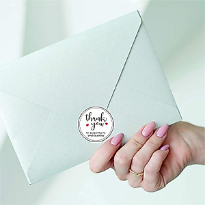 Thank You for Supporting My Small Business Stickers -2" Round Thank You Stickers Roll Labels|Used for Business, Kraft Makers,Online Sellers,Boutiques, Small Shops (White) (2inch)