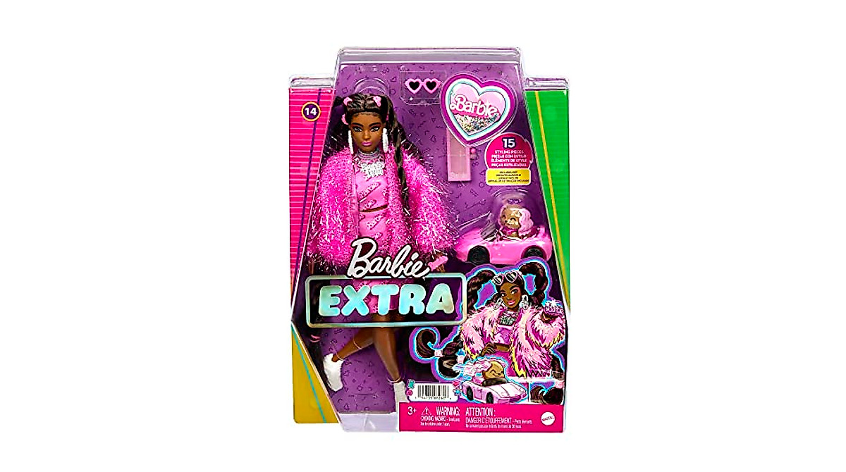 Barbie Extra Doll - Pink Outfit & Puppy Accessory