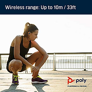 Plantronics - BackBeat FIT 2100 Wireless Bluetooth In Ear Headphones (Poly) - Sweatproof & Waterproof Workout Headphones - Hear Your Surroundings/Train Safely-Connect to your cell phone via Bluetooth
