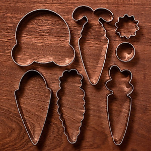 LILIAO Easter Platter Cookie Cutter Set - 7 Piece - Stainless Steel - by Janka