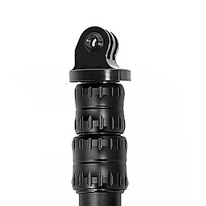 SANDMARC Pole - Black Edition: 17-40” Waterproof Extension Pole (Selfie Stick) for GoPro Hero 12, 11, 10, 9, 8, Max, 7, 6, Session, 5, 4, 3 - with Remote Clip