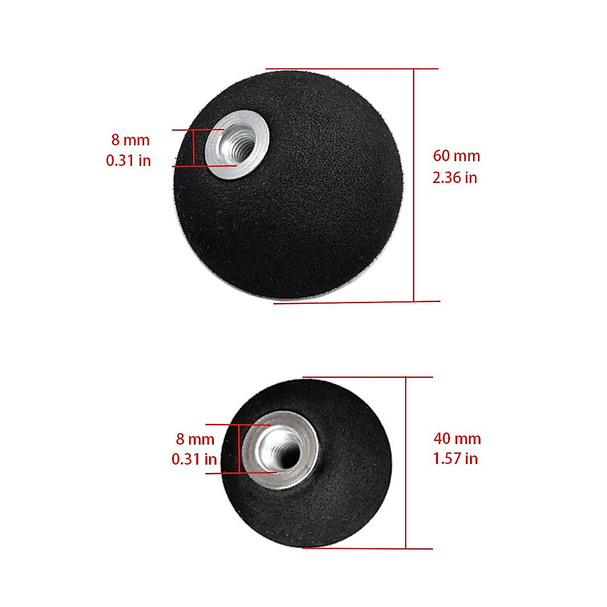 9pcs Jigsaw Massage Adapter Bits Attachment Tips Percussion Massager Ball Heads for Muscle Relaxation