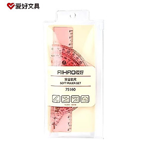 Geometry Plastic Ruler Set Clear Straight Ruler Triangle Ruler Protractor Ruler Tool Set School Office Supply Math Ruler Ruler Measuring Tool