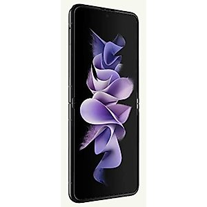 SAMSUNG Galaxy Z Flip 3 F7110 5G Single SIM 128GB 8GB RAM Factory Unlocked (GSM Only | No CDMA - not Compatible with Verizon/Sprint) International Version – Black