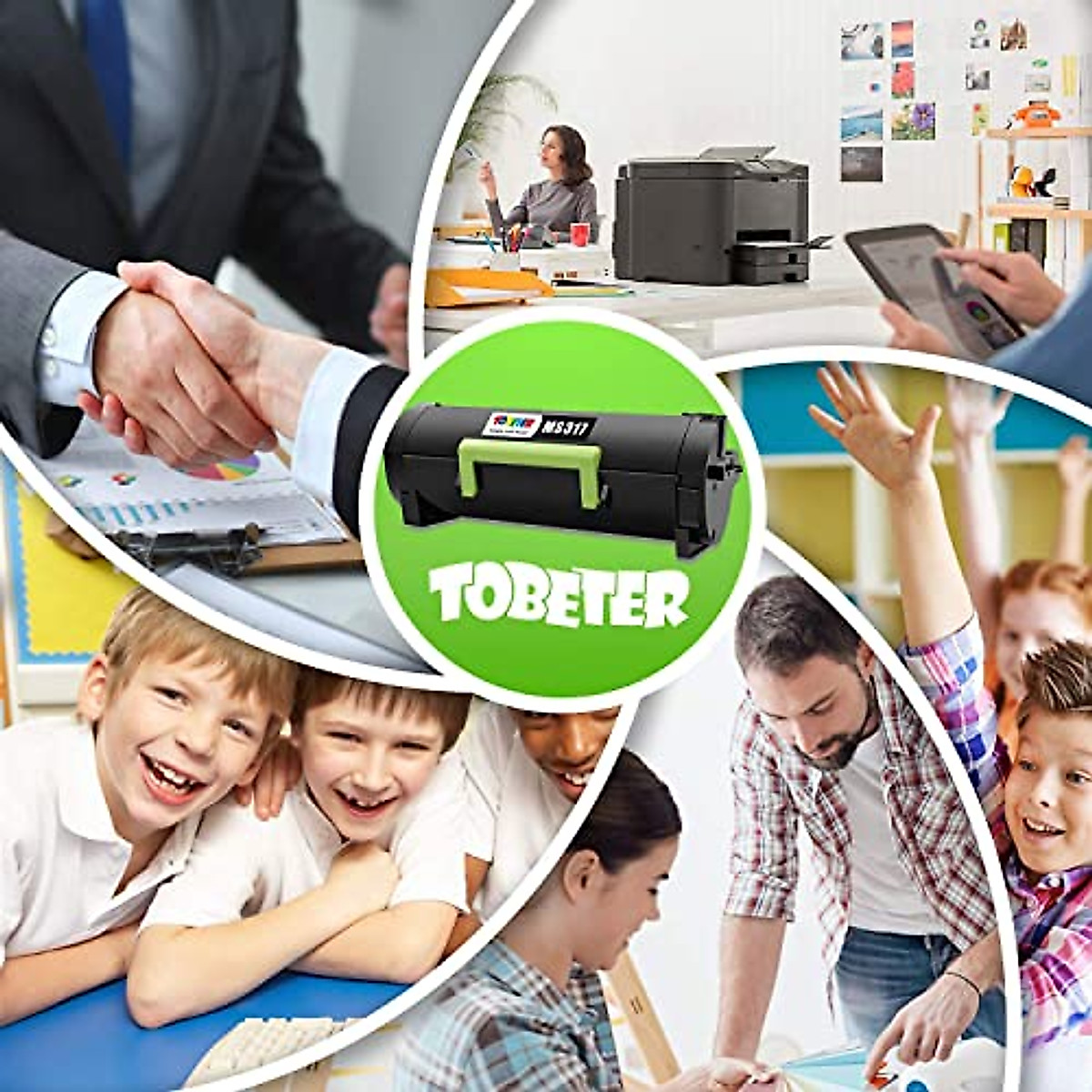 ToBeter MS317 Remanufactured Toner Cartridge Replacement for Lexmark 51B1000 for MS317 MS417 MS517 MS617 MX317 MX417 MX517 MX617 Printer (1 Pack)