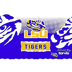 Tervis Made in USA Double Walled Louisiana State University LSU Tigers Insulated Tumbler Cup Keeps Drinks Cold & Hot, 16oz, Arctic
