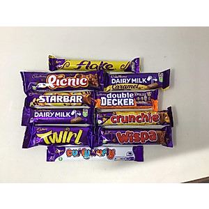 Cadbury Selection Box of 10 Full Size British Chocolate Bars