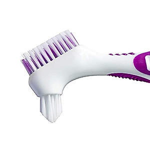 myKimono Premium Hygiene Denture Cleaning Brush Set, Multi-Layered Bristles & Ergonomic Rubber Handle, for Denture Care(Pack of 2)