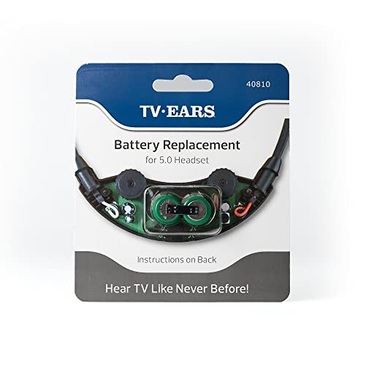 Genuine TV Ears Replacement Battery for TV Ears Original/Digital Headsets - 40810