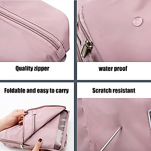 Large Capacity Folding Travel Bag Overnight Bags For Women,Weekender Duffle Bags with shoe compartment Portable Lightweight Bag