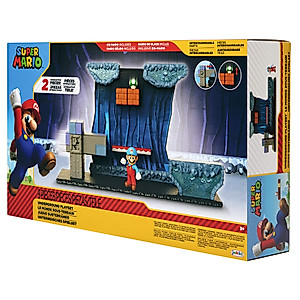 Super Mario Underground playset with Ice Mario Action Figure Includes 5 Interactive Environment Pieces