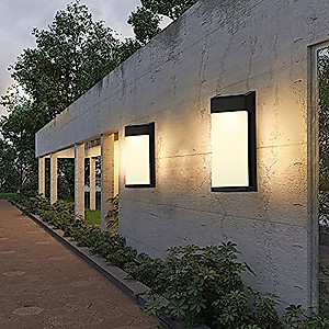 YanFeng Outdoor Wall Light, Automatic Security Sensor Wall Light, Waterproof Exterior Wall Sconce Lamp Warm White Light Wall Mount Porch Lights for Home Garden Courtyard Hallway Balcony