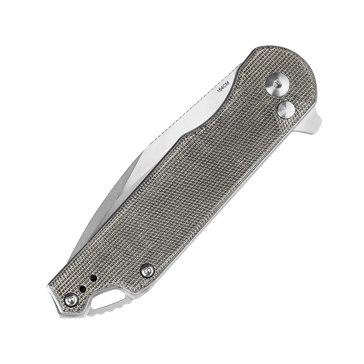 Kizer Assassin(XL) EDC Knife 154CM Steel, Micarta Handle Pocket Knife Flipper Opener Folding Knives V4549C1