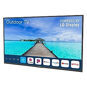 Peerless-AV 55" Neptune Partial Sun 4K HDR Outdoor Smart TV w/Free Outdoor Tilting Wall Mount (WPTV553)