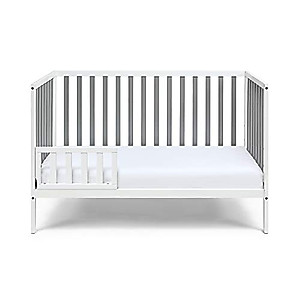 Baby Cache Suite Bebe Deux Remi Island Toddler Guard Rail in White, Natural (27975-WH)