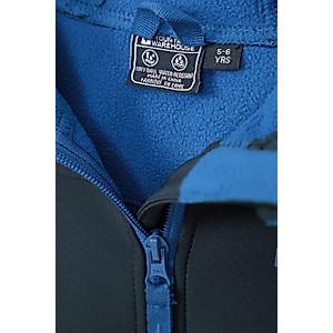 Mountain Warehouse Exodus Kids Softshell Jacket with Hood - Girls Boys Coat Navy 9-10 Years