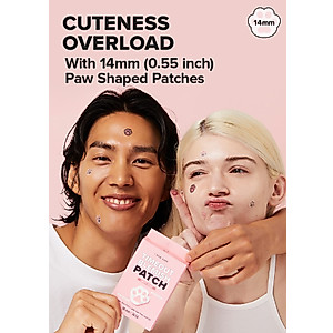 I DEW CARE Hydrocolloid Acne Pimple Patch - Timeout Blemish Happy Paws | Korean Cute Acne Patches | zit patches for face and skin, 36 Count (14mm), Facial Stickers, Absorbing with Tea Tree Leaf Oil