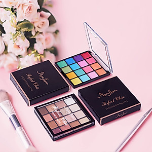 MARIA AYORA Professional Eyeshadow Palette Makeup,16 Colors Ultimate Highly Pigmented Eye Shadow Cosmetics Pallet,Brights,1 Count