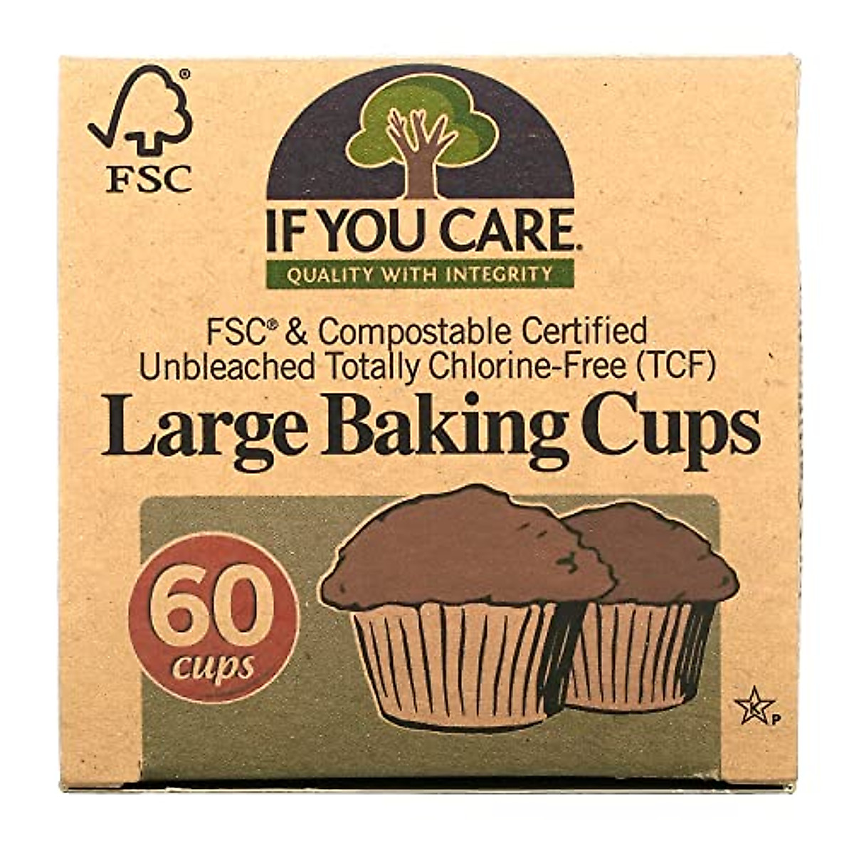 If You Care Fsc Certified Unbleached Large Baking Cups - 60 Count