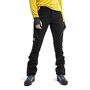 RevolutionRace Women's Hiball Pants, Durable and Ventilated Pants for All Outdoor Activities, Jet Black - X-Large