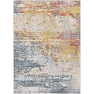 Artistic Weavers Gaillard Area Rug,5'2" x 7',Sky Blue/Mustard