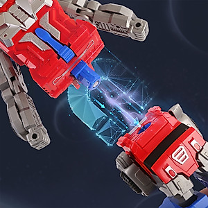 MIEBELY Transforming Toddler Robot Toys for 3 4 5 6 7 8 Year Old Boys – Lion Kids Magnetic STEM Action Figure, All in One Design Transforms in Vehicle, Animal, Robot, Kids Gifts for Birthday Christmas