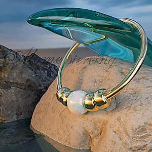 Opal nose ring - Thin 14k Gold Filled Tiny White Opal Nose piercing Hoop - 2 mm White Opal piercing Nose Hoop - 24 gauge very Thin Nose Hoop Tiny Piercings Nose Rings hoop - Delicate nose ring