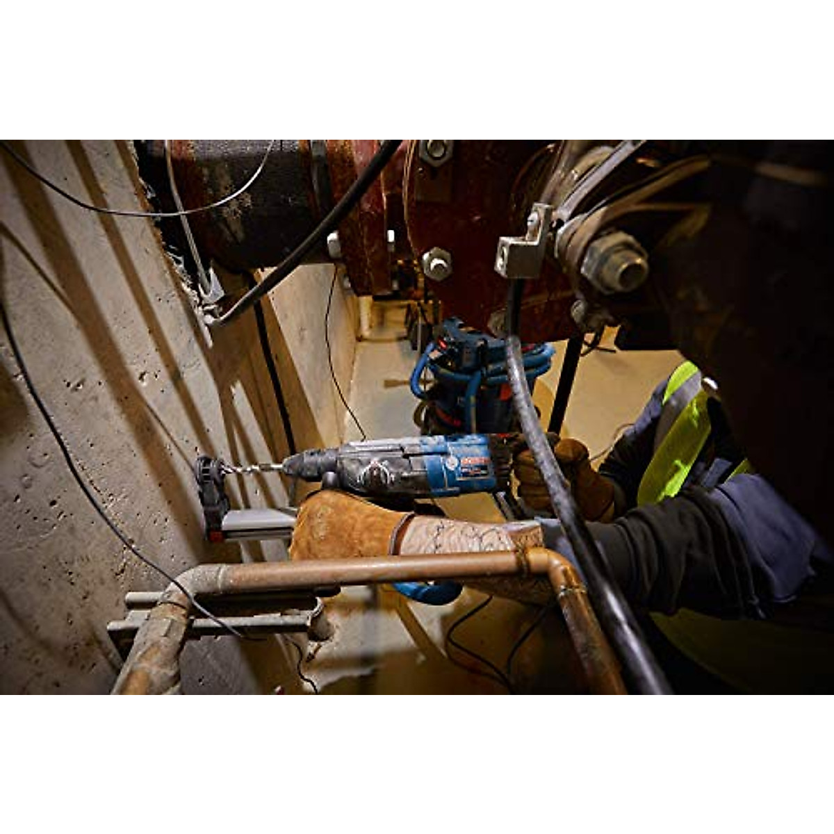 BOSCH GBH2-28L 1-1/8" SDS-plus Variable-speed Bulldog Xtreme Max Rotary Hammer, Black Blue