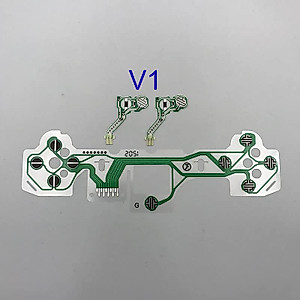 Conductive Film Keypad Flex Cable for PS5 Version 1.0 2.0 Controller Button Ribbon Circuit Board Replacement (Old V1.0)