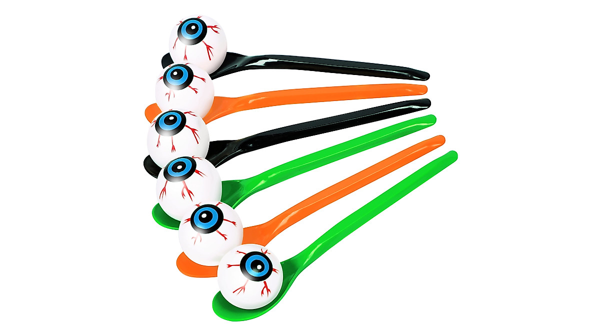 Halloween Eyeball Spoon Race Set for Kids & Adults | Indoor Outdoor Fun
